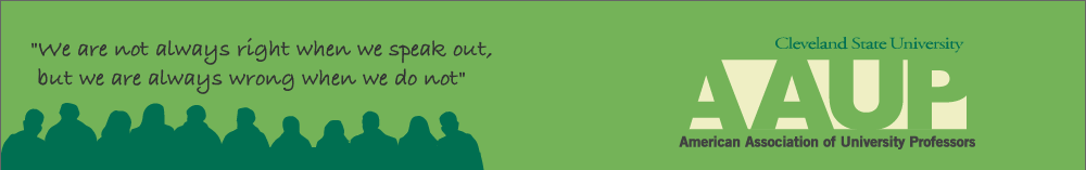 Open Letter from the Cleveland State AAUP Chapter to President Schrader ...